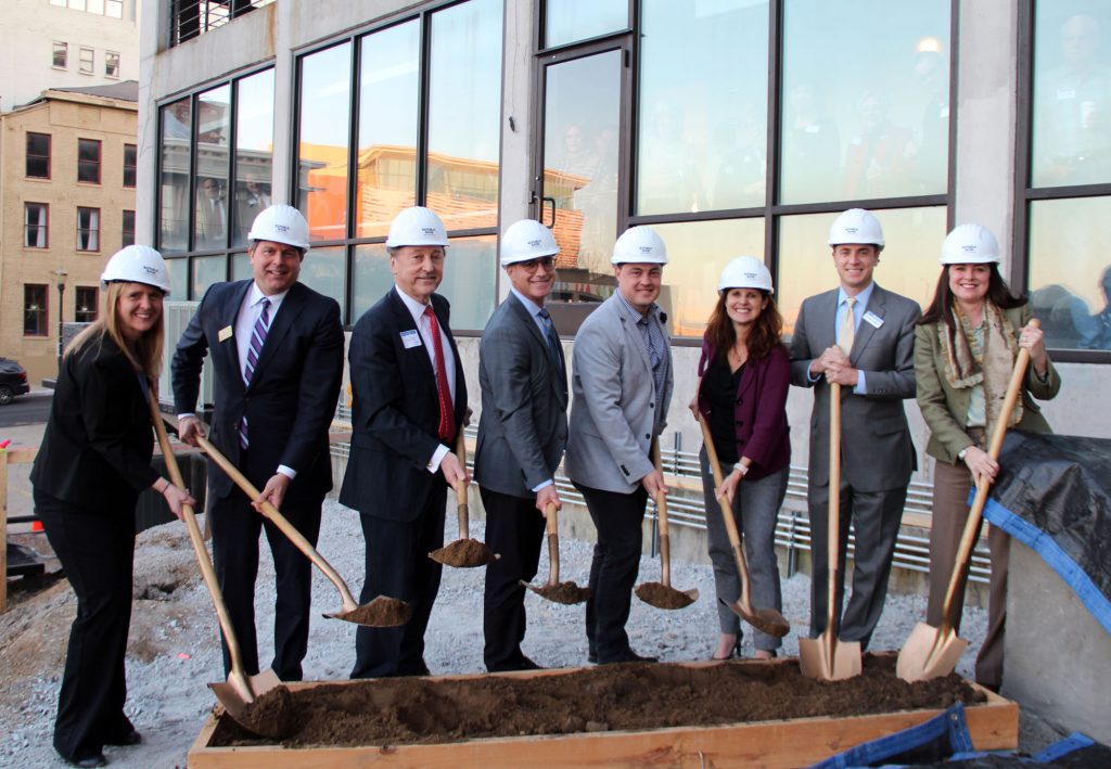 Leadership Louisville Center breaks ground on phase two of construction at Louisville plaza ...