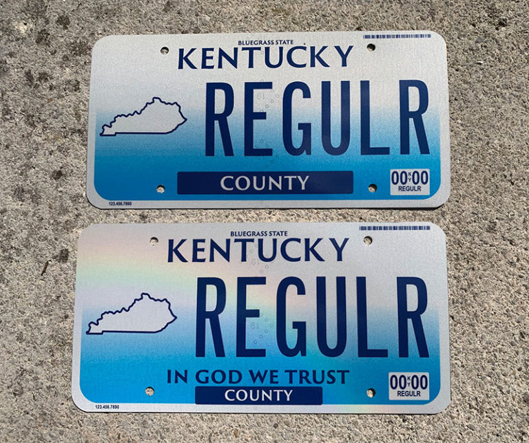 New flat surface license plates make debut