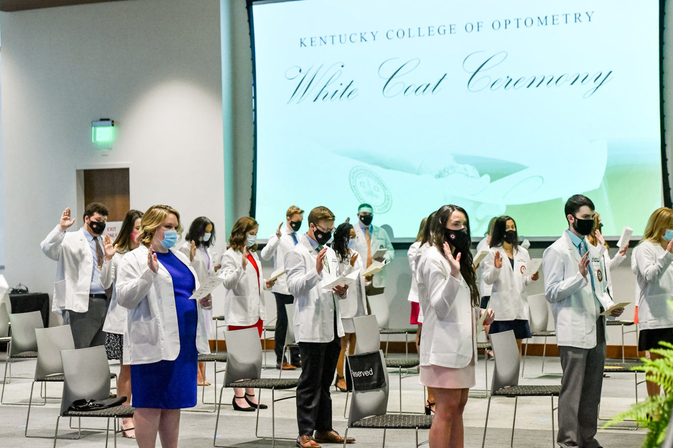 UPike College of Optometry class of 2023 receives symbolic white coat ...