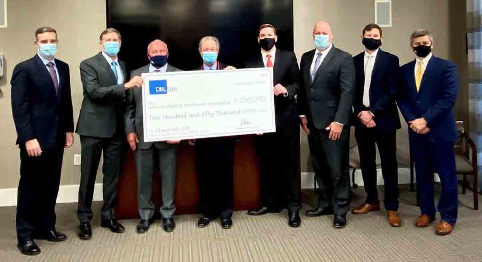 DBL Law donates $250,000 to Baptist Health Foundation - Lane Report ...
