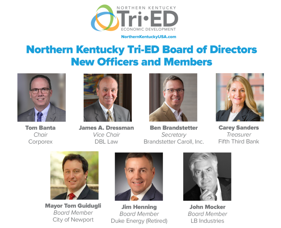 New officers and business and community leaders named to Northern Kentucky Tri-ED Board of ...