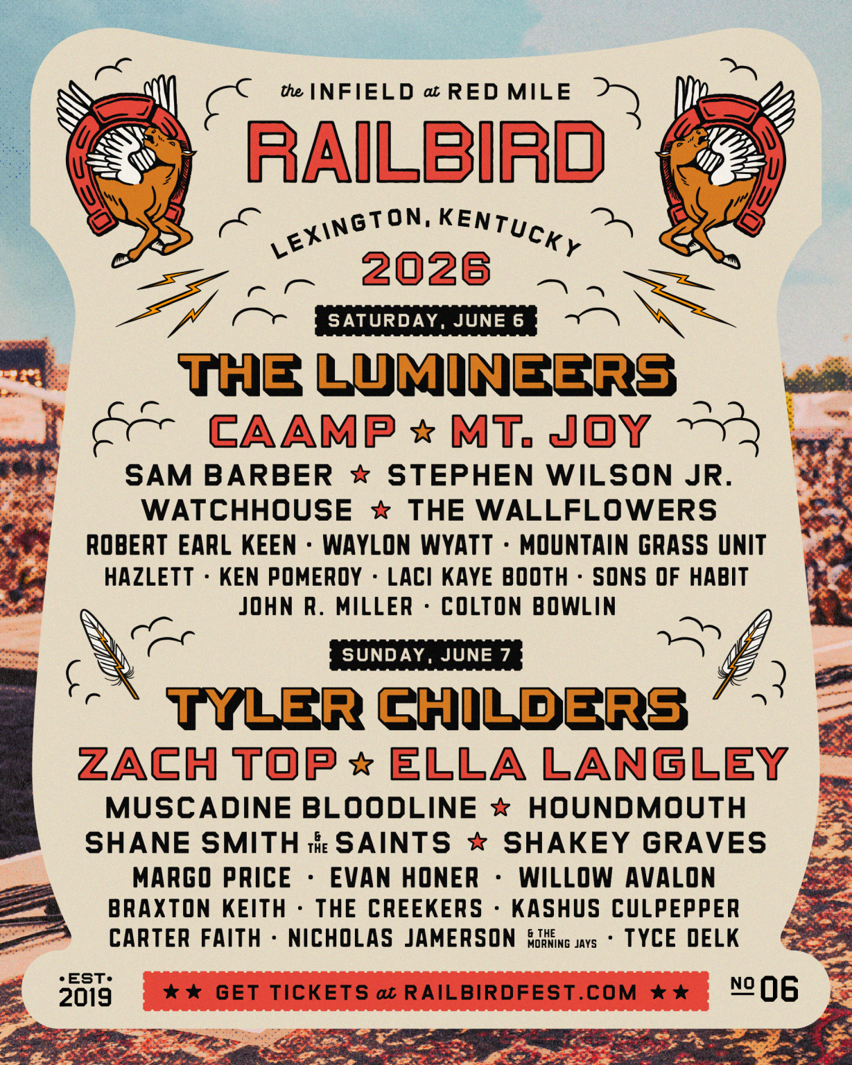 Railbird announces 2026 lineup and dates - Lane Report | Kentucky ...