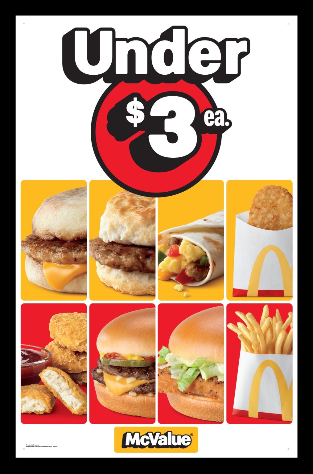 McDonald's launches new under $3 menu and $4 breakfast meal deal - Lane ...